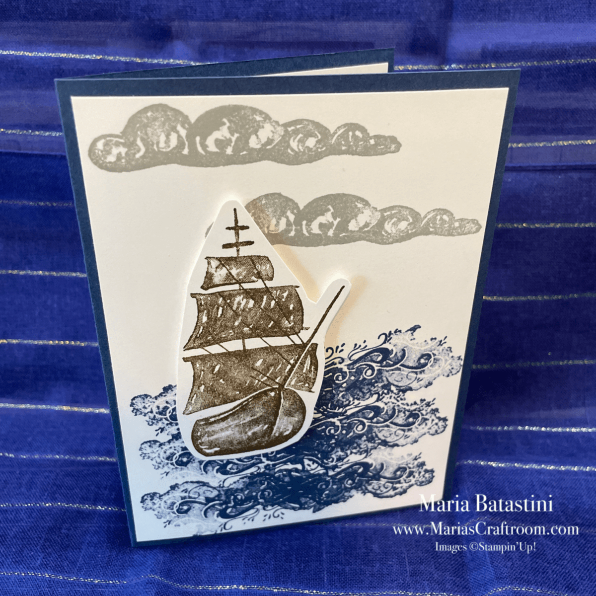 On the Ocean – Masculine Card – Maria’s Craftroom