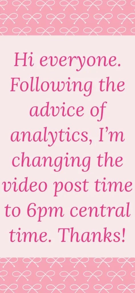 Changing posting time. – Maria’s Craftroom