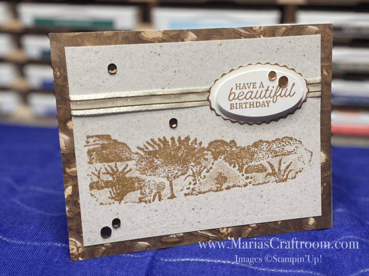 Earthen Elegance – Scenic Wonders – Stampin UP – Maria’s Craftroom